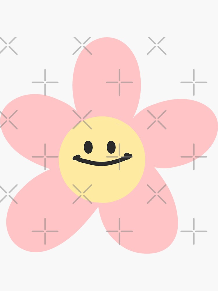 "peachy pink kidcore flower " Sticker for Sale by renmei-studios ...