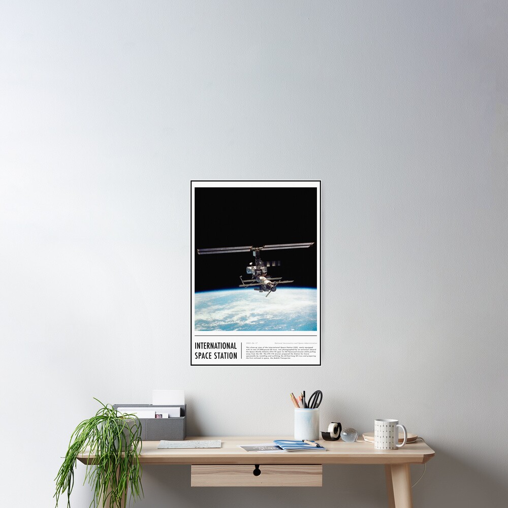"NASA International Space Station" Poster by SPACESTORY | Redbubble