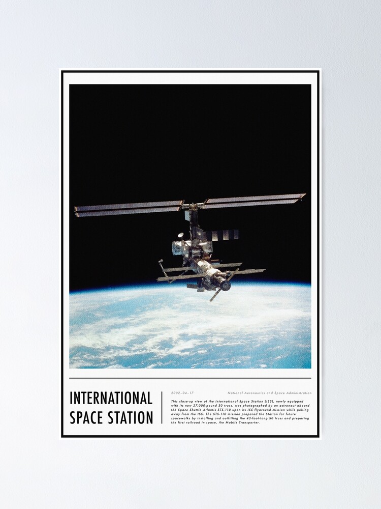 "NASA International Space Station" Poster for Sale by SPACESTORY ...
