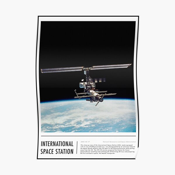 "NASA International Space Station" Poster for Sale by SPACESTORY ...