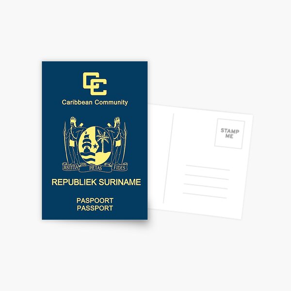 "Suriname passport " Postcard for Sale by HAKVS | Redbubble