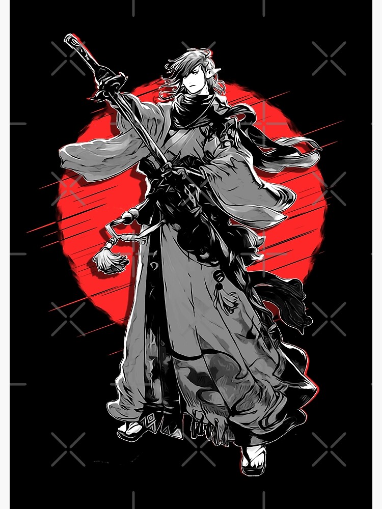 "Samurai - Final Fantasy XIV" Poster for Sale by MyAsianArt | Redbubble