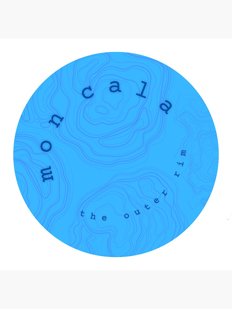 "MON CALA planet" Sticker for Sale by helenpsimmons | Redbubble