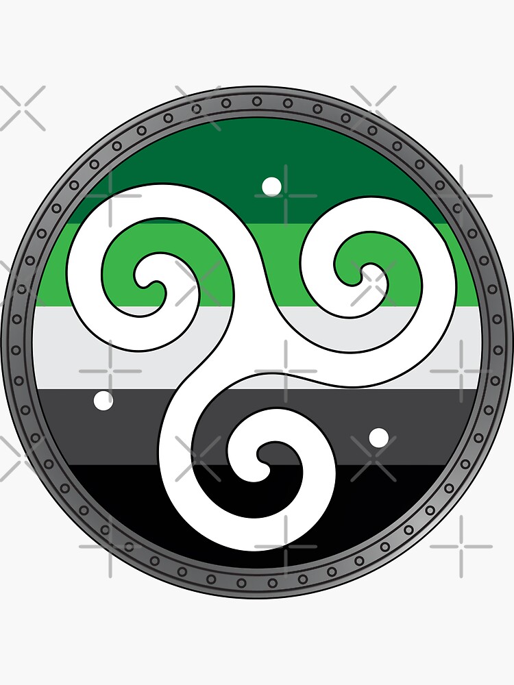 "Aro Shield" Sticker for Sale by CaitGreer | Redbubble