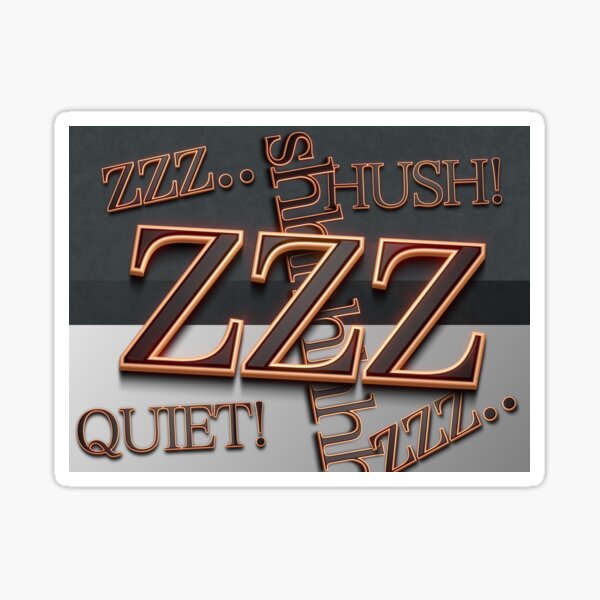 "zzz" Sticker for Sale by Klementsen | Redbubble