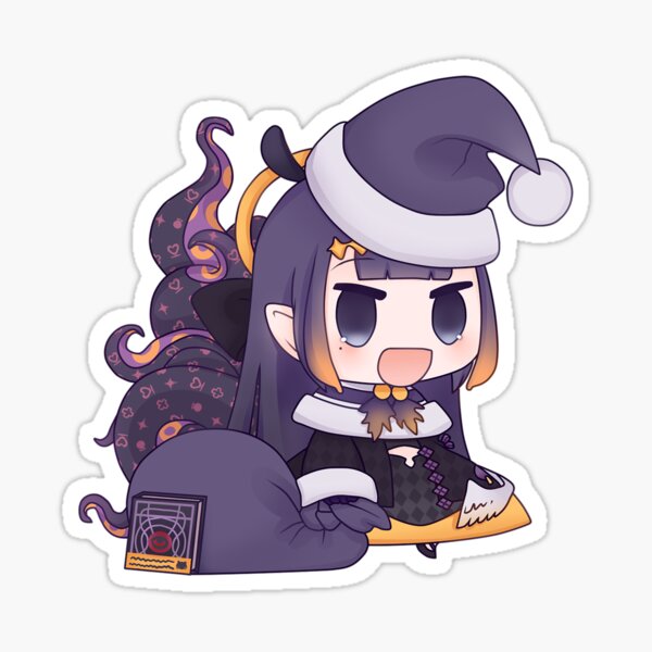 "chibi ninomae ina'nis cute" Sticker for Sale by lednerfloyd | Redbubble