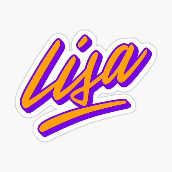 "Woman name Lisa hand lettering" Sticker for Sale by giftography ...