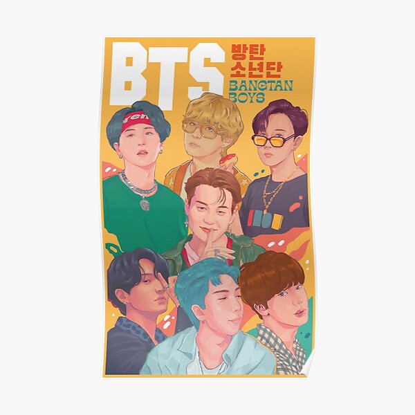 "BTS Fan art Poster" Poster by Unit620 | Redbubble
