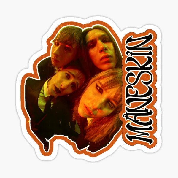 "Maneskin design" Sticker for Sale by laura-ljps | Redbubble