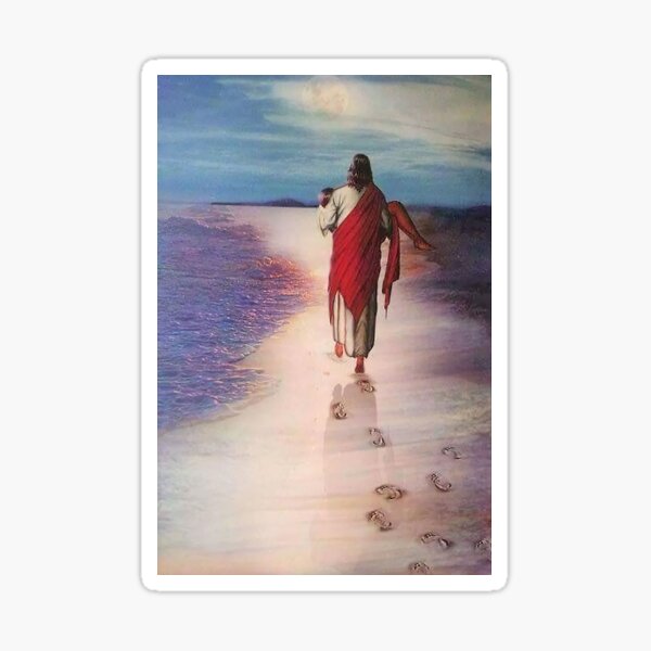 "Jesus And Saint Peter Poster" Sticker by Landefeld-1 | Redbubble