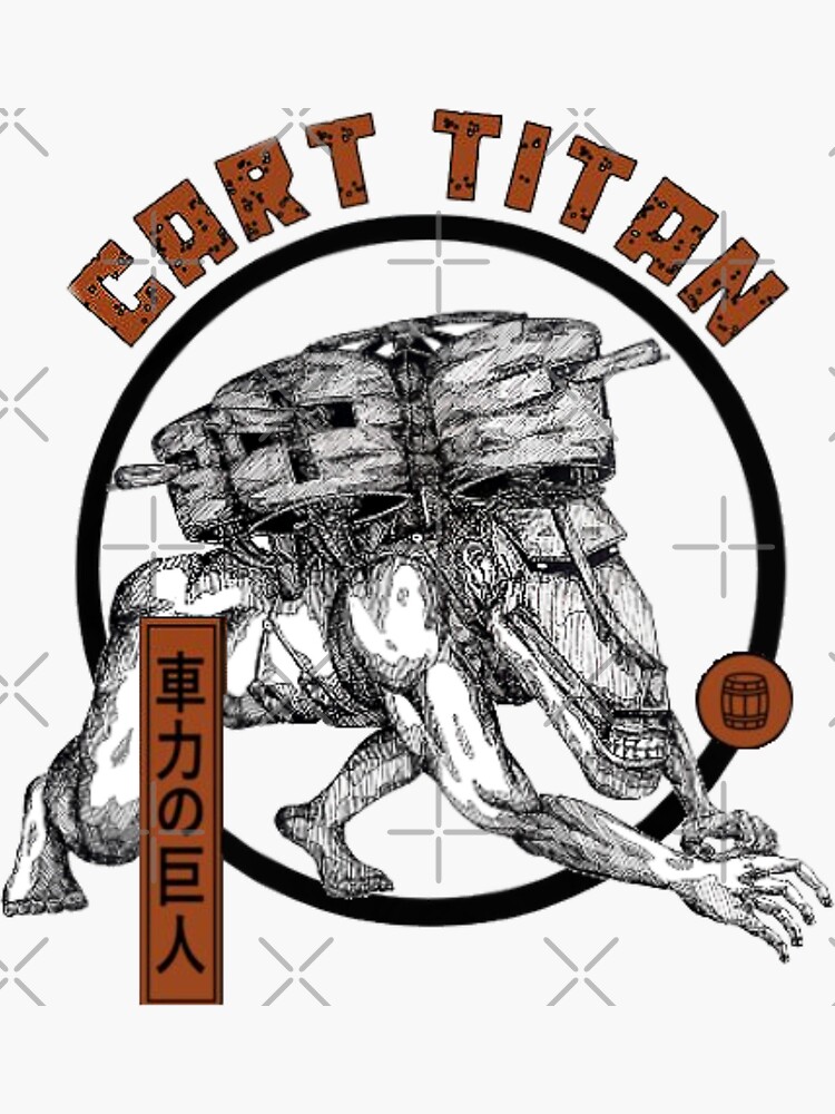 "Cart Titan" Sticker for Sale by Paletteorama | Redbubble