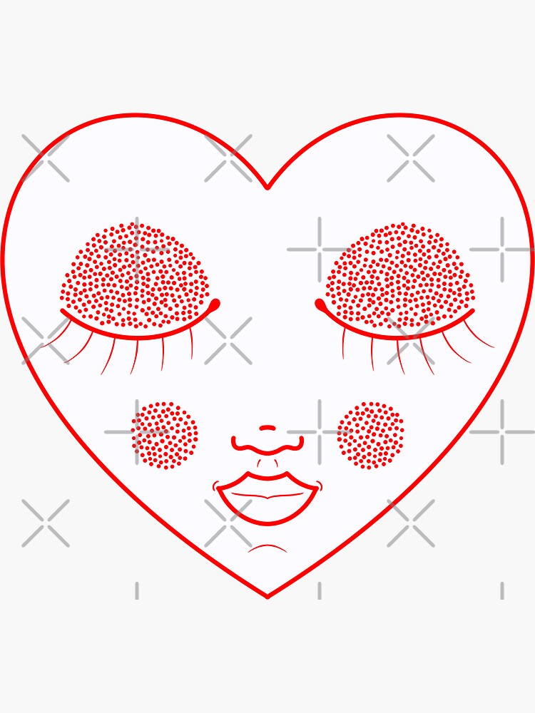"Smiling Heart Sticker" Sticker for Sale by SpaceBoy63 | Redbubble