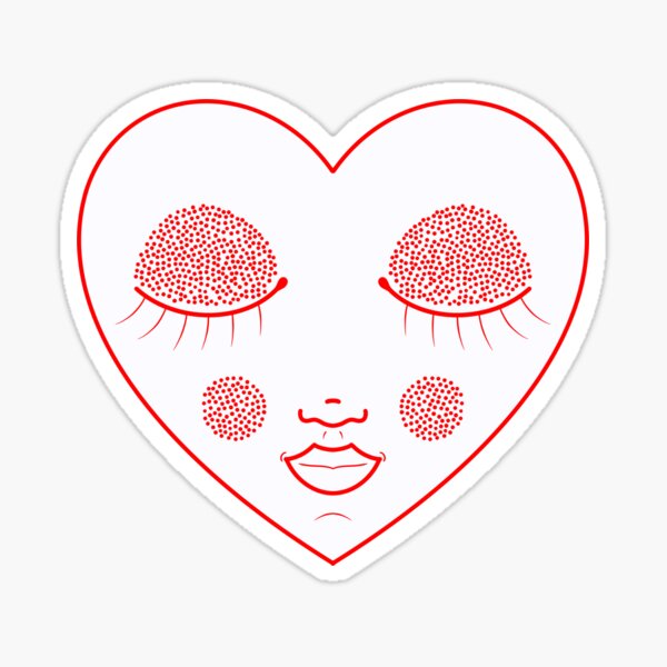 "Smiling Heart Sticker" Sticker for Sale by SpaceBoy63 | Redbubble