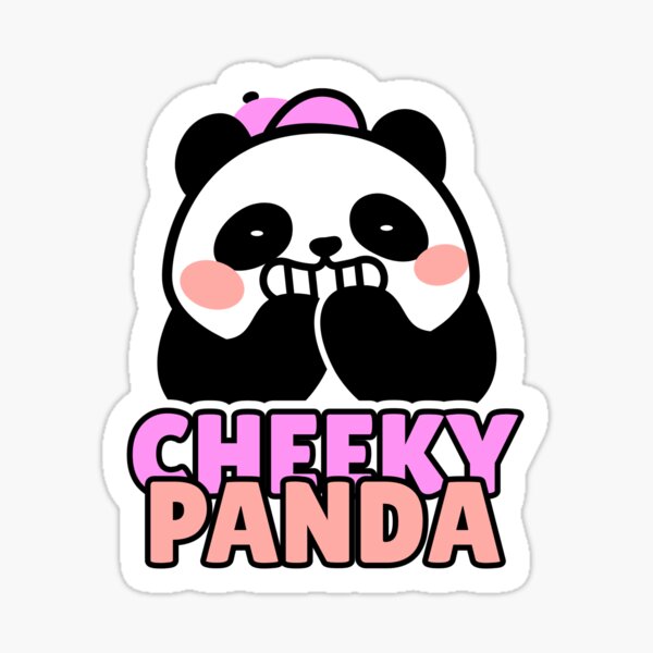 "Cheeky Panda" Sticker for Sale by Lizichka | Redbubble