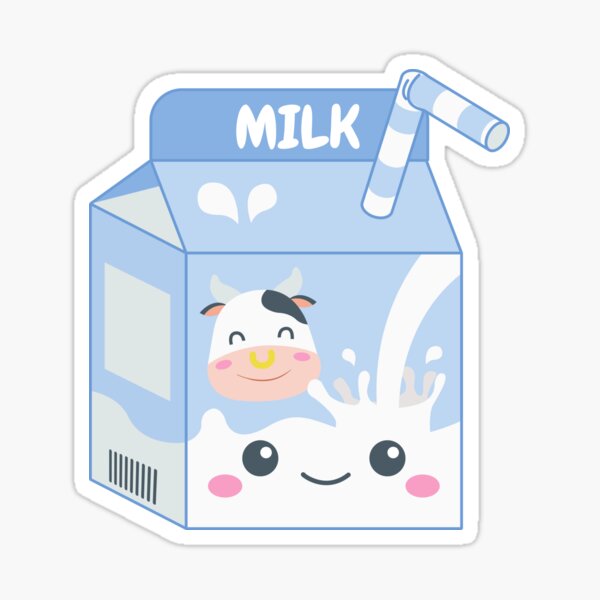 "Kawaii Vanilla Carton Milk" Sticker for Sale by hutamaAdi98 | Redbubble