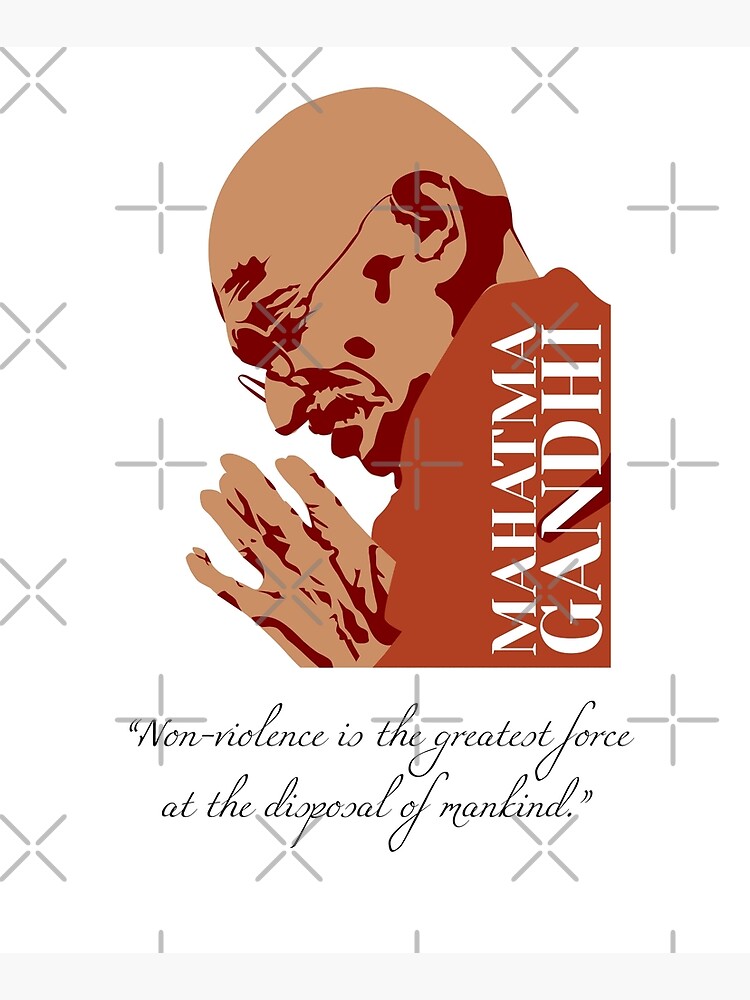 "philosopher, Mahatma Gandhi, Non-violence (handwriting)" Poster for ...