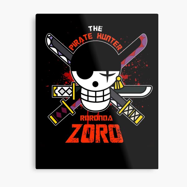 "Zoro Logo One Piece Logo" Metal Print by CWFECDI | Redbubble