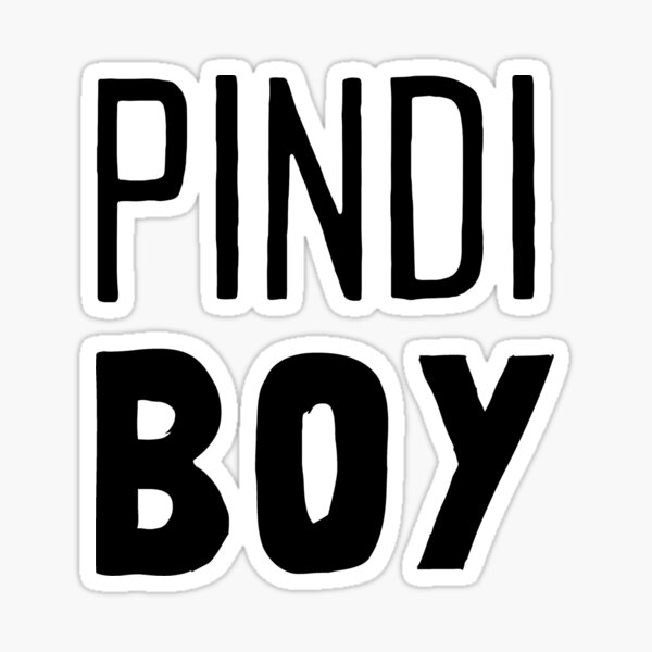 "Pindi Boy" Sticker for Sale by ClassyGeek1 | Redbubble