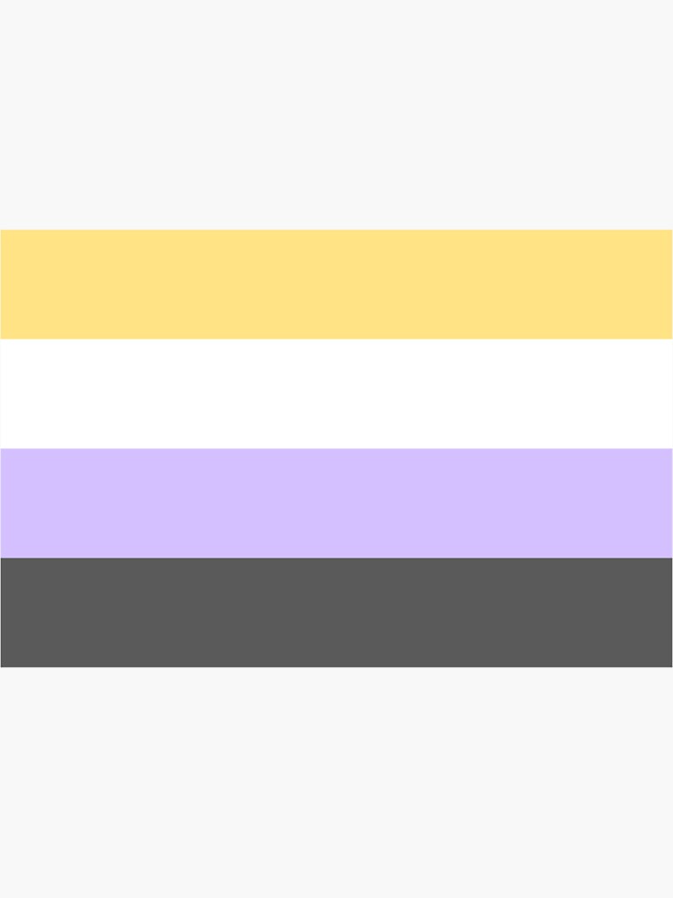 "pastel non-binary flag" Sticker for Sale by alanxshby | Redbubble