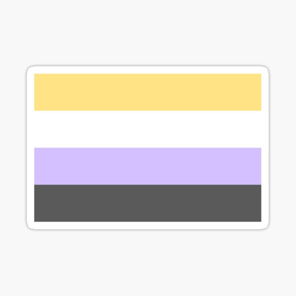 "pastel non-binary flag" Sticker for Sale by alanxshby | Redbubble