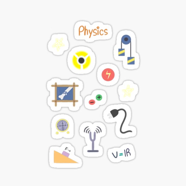 ~ Physics Sticker Sheet │ 2 Sticker For Sale By Sahereative 03 Redbubble