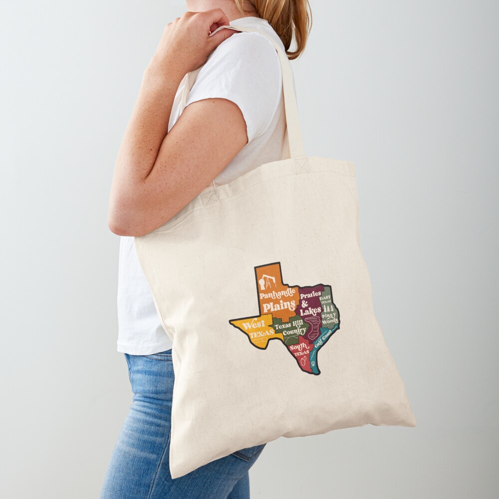 "Texas Regional Map" Sticker for Sale by CoastalMemory | Redbubble