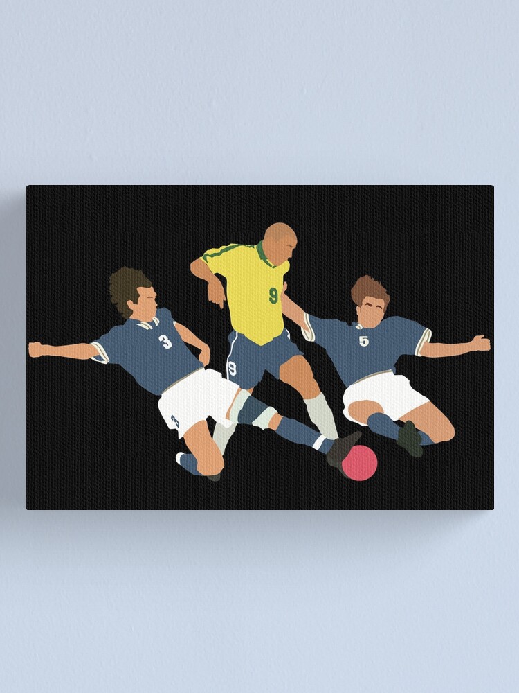 "Ronaldo vs Maldini & Cannavaro Iconic Football Moment" Canvas Print ...