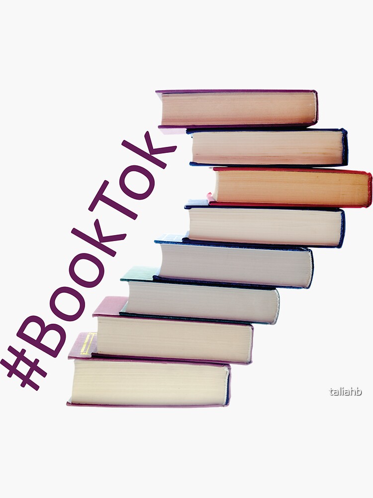 "#BookTok Book Stack" Sticker for Sale by taliahb | Redbubble