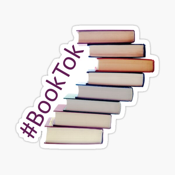 "#BookTok Book Stack" Sticker for Sale by taliahb | Redbubble