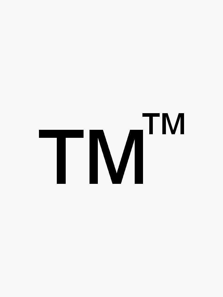 "TM™" Sticker for Sale by twdoano | Redbubble