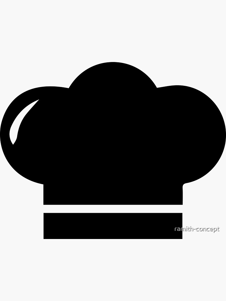 "Chef's Hat" Sticker for Sale by ramith-concept | Redbubble