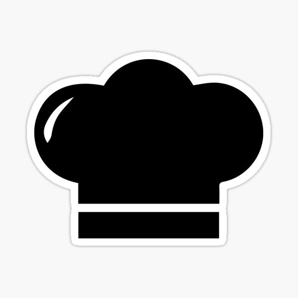 "Chef's Hat" Sticker for Sale by ramith-concept | Redbubble