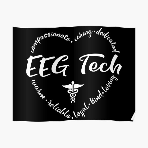 Póster «EEG Tech, electroencefalograma» de brackerdesign | Redbubble