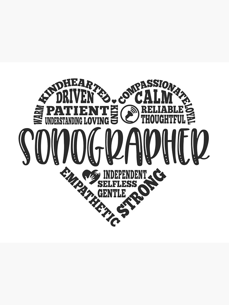 "Sonographer, Ultrasound tech, Sonography" Art Board Print for Sale by ...