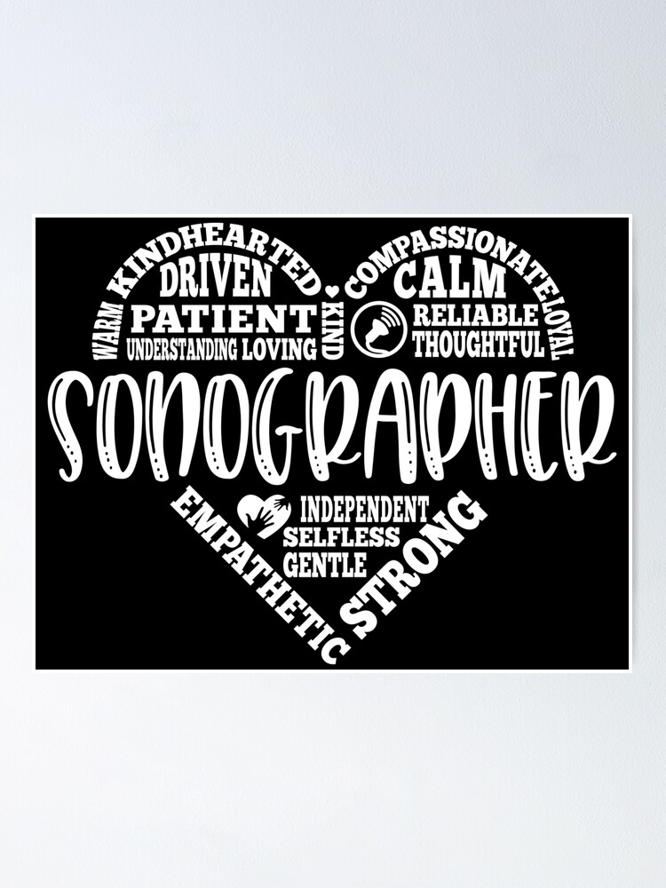 "Sonographer, Ultrasound tech, Sonography" Poster for Sale by ...
