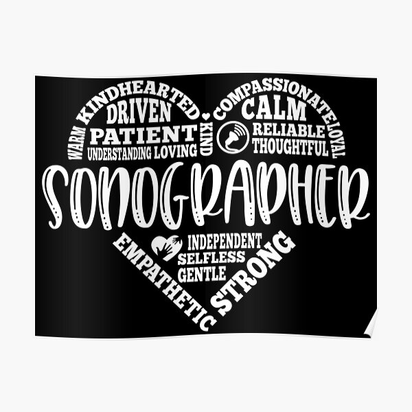 "Sonographer, Ultrasound tech, Sonography" Poster for Sale by ...