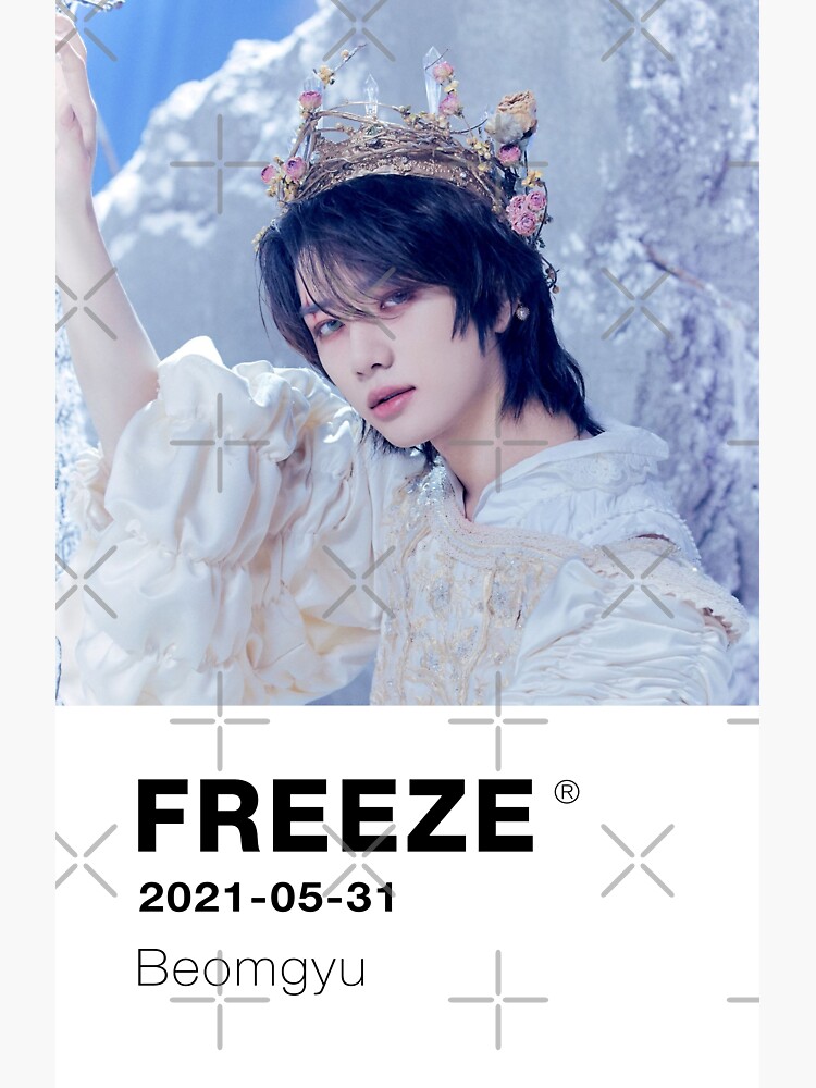 "The Chaos Chapter: FREEZE PANTONE Card TXT Beomgyu" Sticker by ...