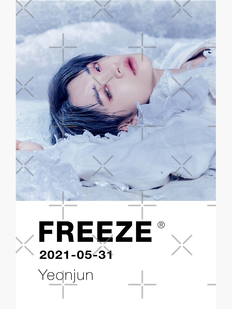 "The Chaos Chapter: FREEZE PANTONE Card TXT Yeonjun" Sticker by ...