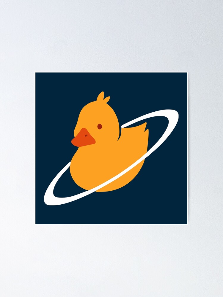 "Quackity Planet Duck" Poster for Sale by UnluckyPanda | Redbubble