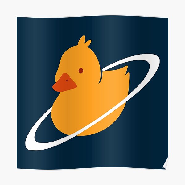 "Quackity Planet Duck" Poster for Sale by UnluckyPanda | Redbubble