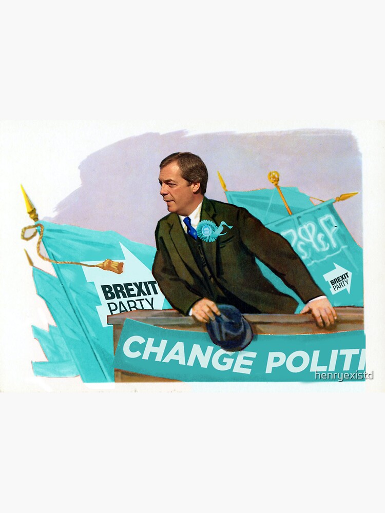 "Nigel Farage Reform Party Stalin" Sticker for Sale by henryexistd ...