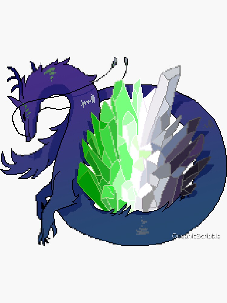 "Aromantic Flag LGBT Pride Dragon" Sticker for Sale by OceanicScribble ...