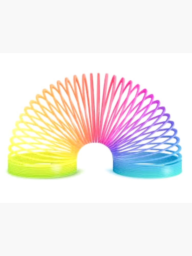 "slinky with 7 colors" Sticker for Sale by ritusdesigns | Redbubble