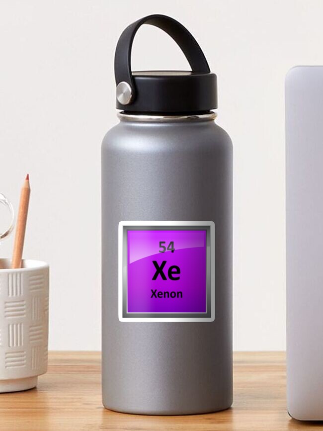 "Xenon Periodic Table Element Symbol" Sticker for Sale by sciencenotes ...