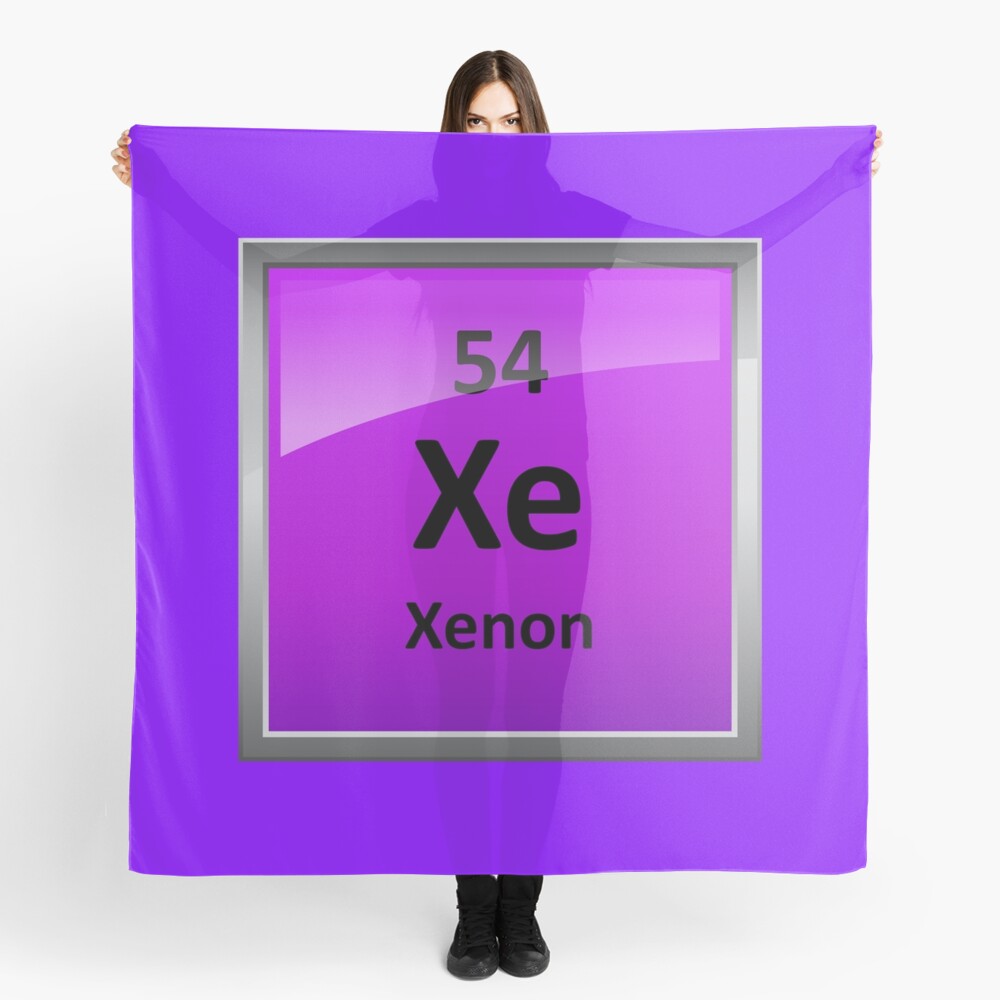 "Xenon Periodic Table Element Symbol" Sticker for Sale by sciencenotes ...