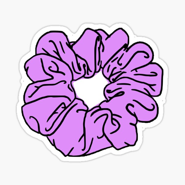 Craft Supplies & Tools Scrunchie and stickers pack BJ Prints Purple ...