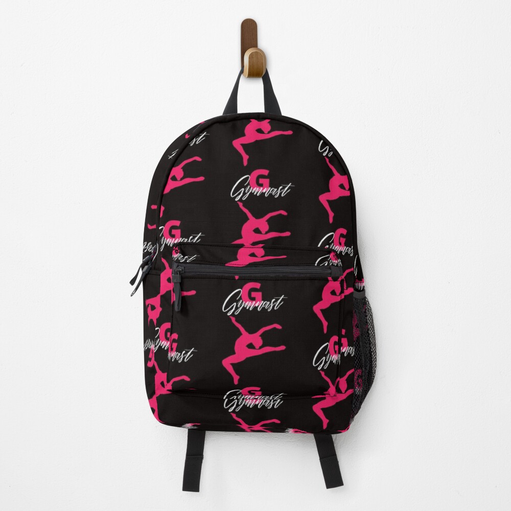 "G is for Gymnast - Gymnastics Monogrammed Pink" Backpack for Sale by ...