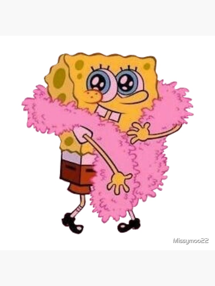 " Pink aesthetic spongebob " Sticker by Missymoo22 | Redbubble