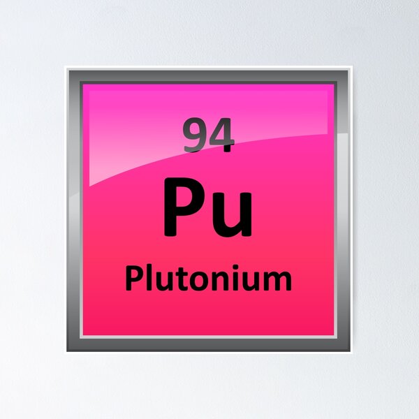 "Plutonium Periodic Table Element Symbol" Poster for Sale by ...