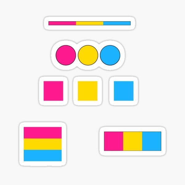 "Subtle pansexual flag colors" Sticker for Sale by Lgbt--stickers ...